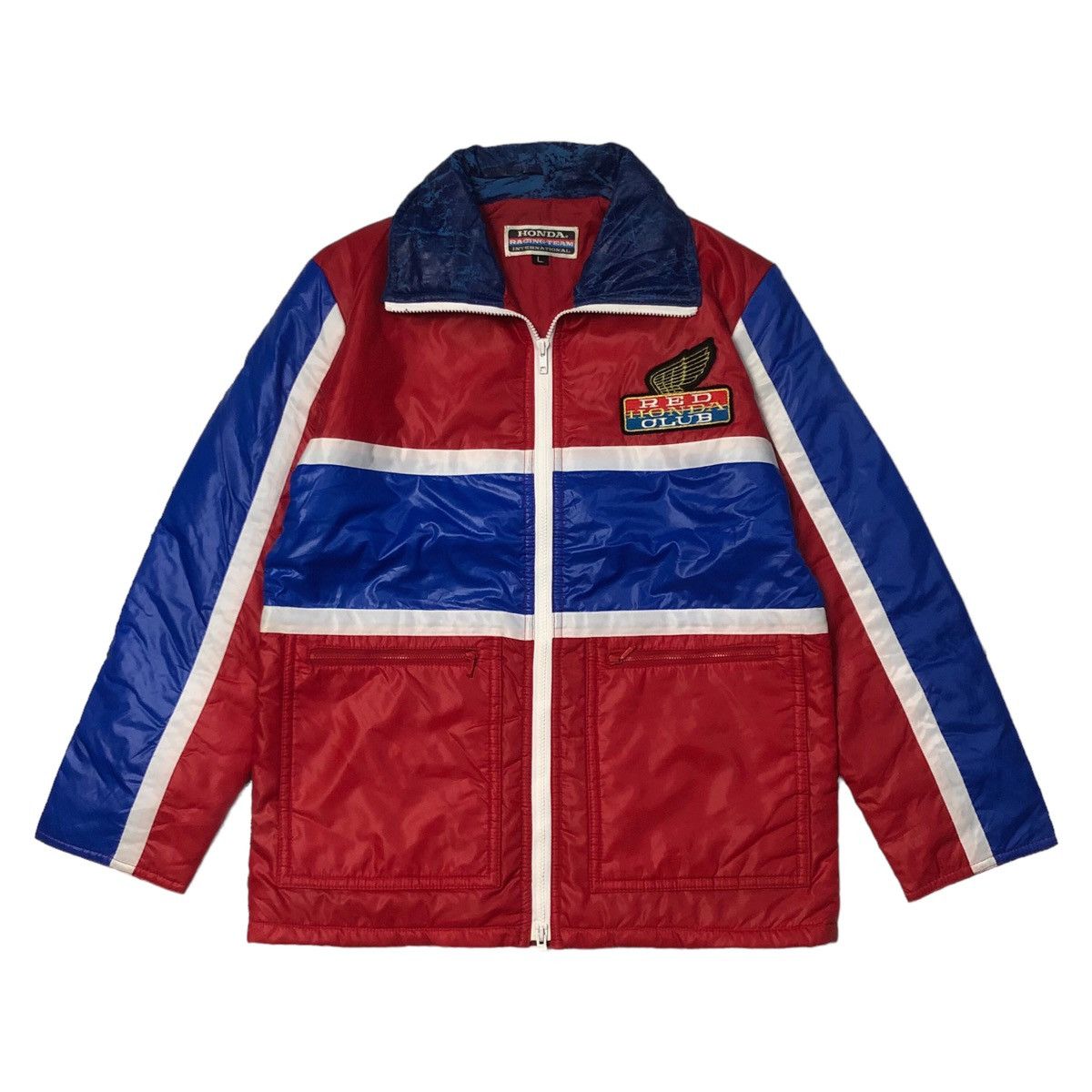 Honda × Racing × Vintage Vintage Honda Racing Team Colorblock Jacket ...