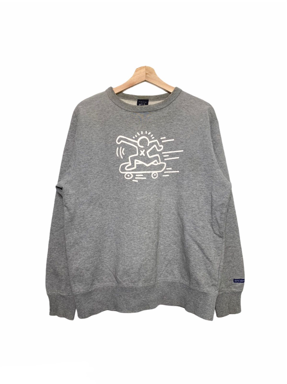Japanese Brand Vintage Keith Haring Bicycle Distressed Crewneck by ...