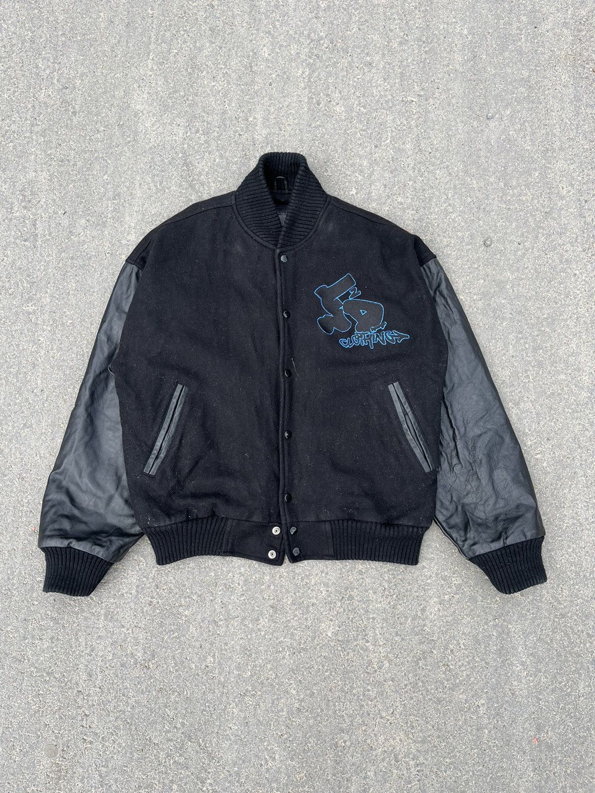 Vintage Vintage “Clothing” Rap 90s Varsity Jacket | Grailed
