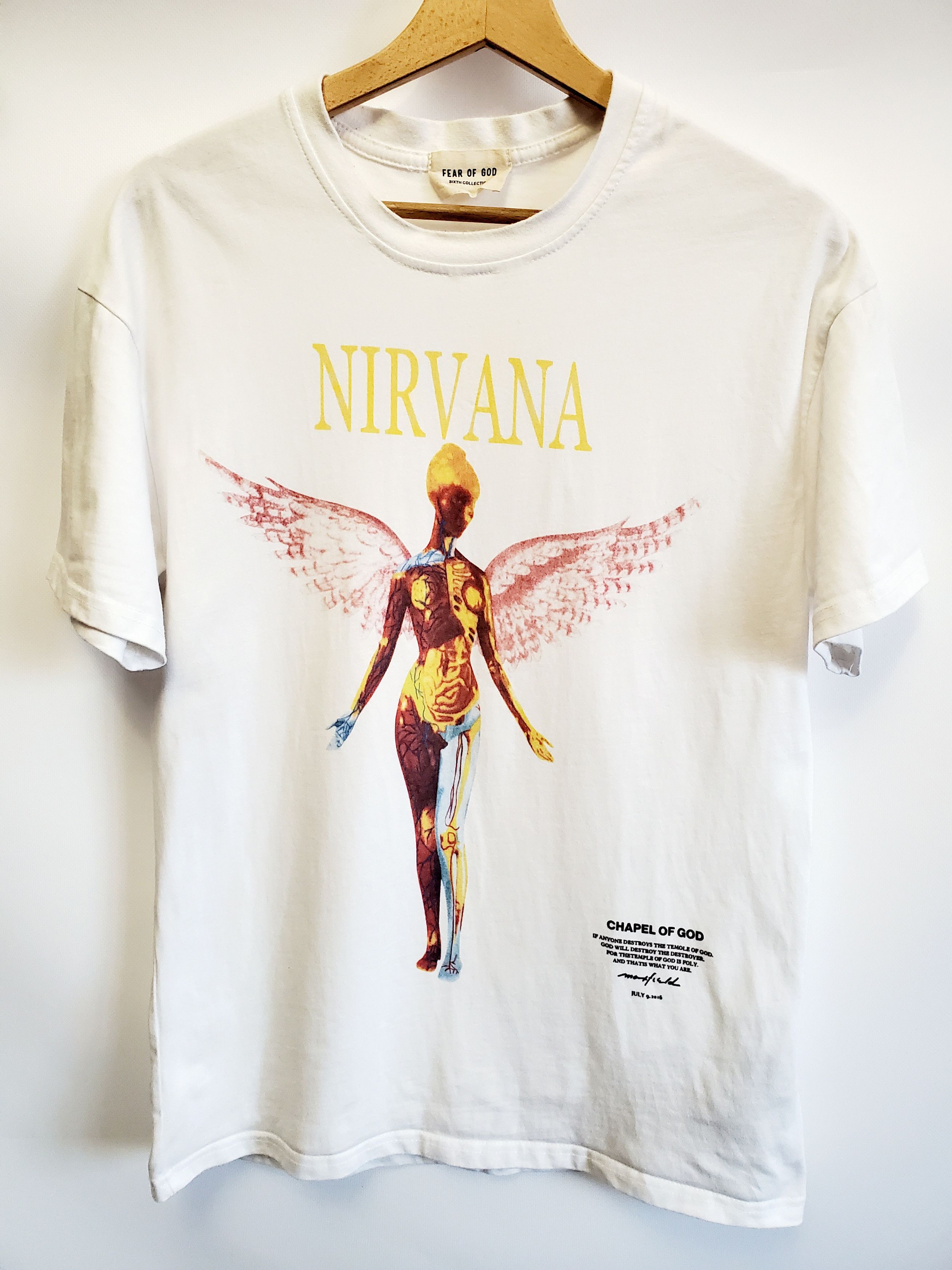 Nirvana × Streetwear × Vintage NIRVANA In Utero Fear of God 2016 Grunge ...