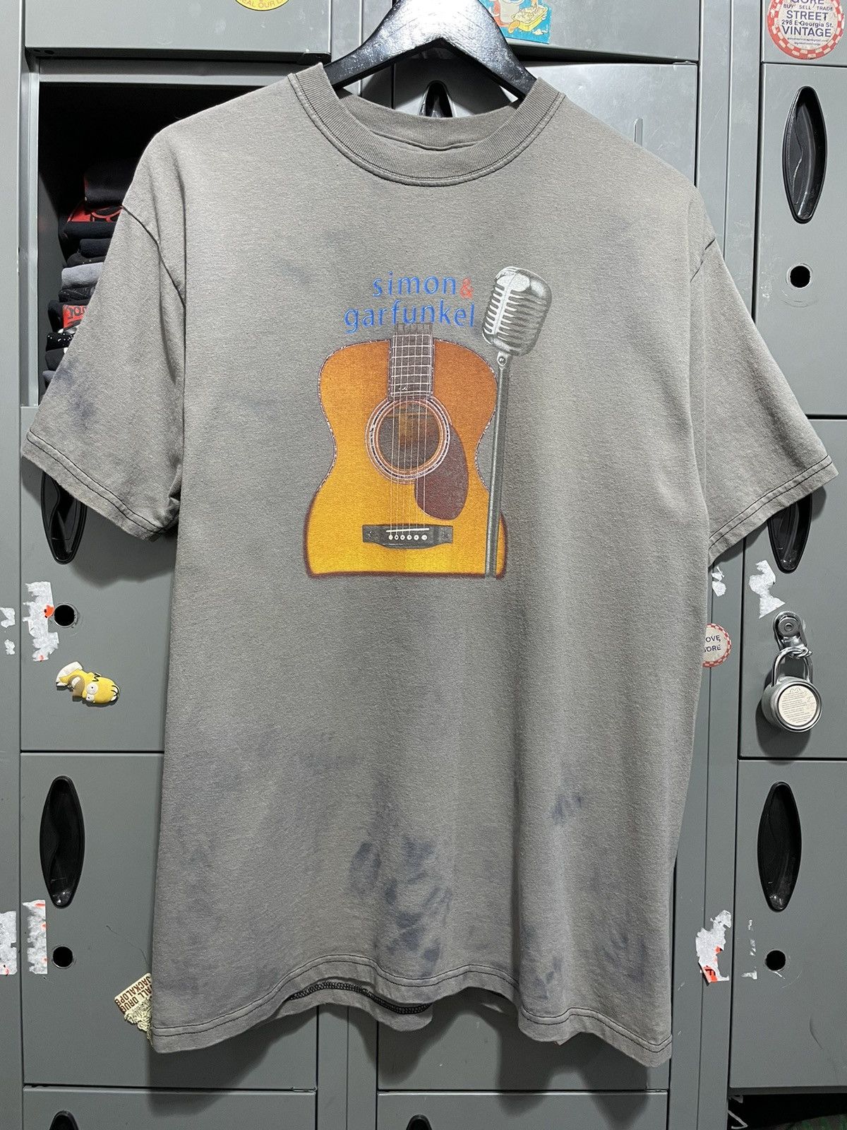Anvil × Band Tees × Vintage 2003 Simon & Garfunkel tour guitar art ...