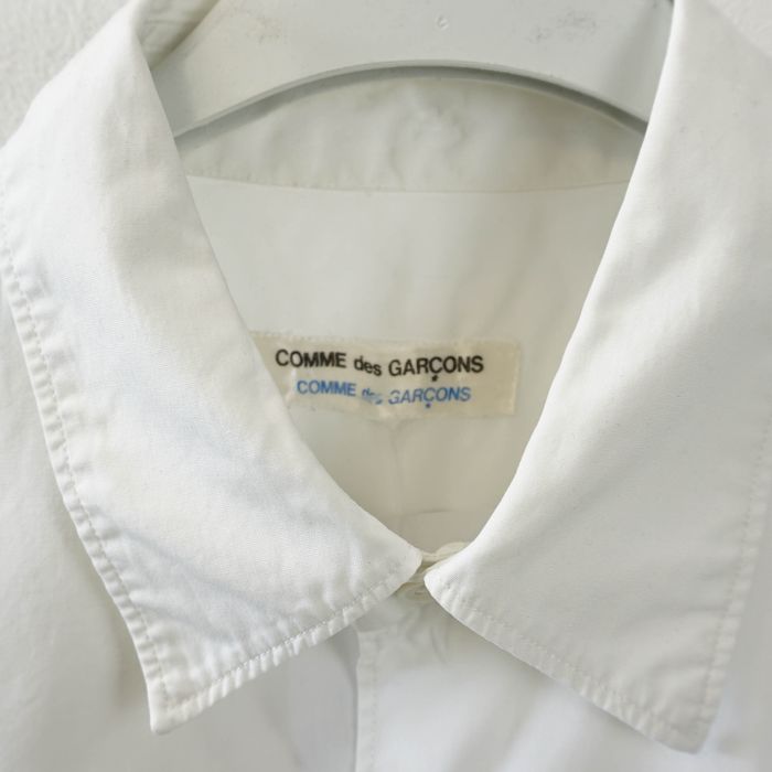 Comme des Garcons CDG Essential Plain White L/S Shirt | Grailed