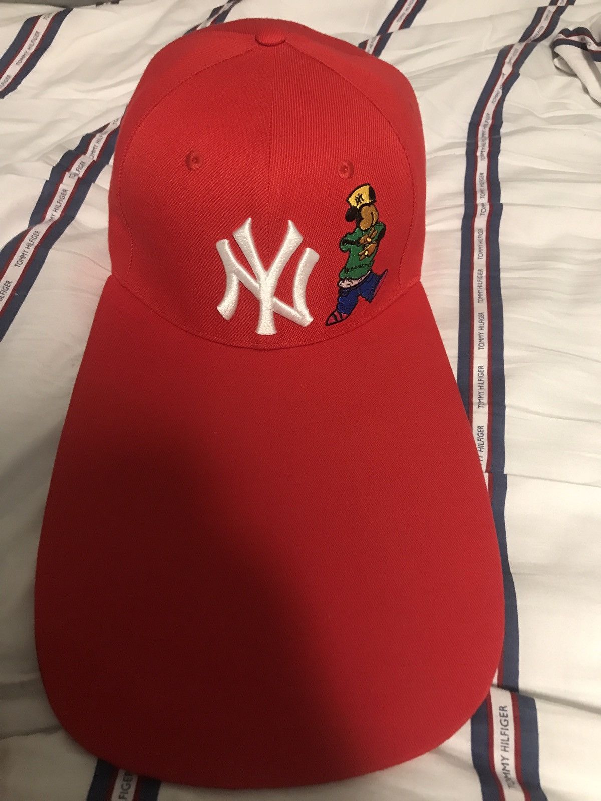 Japanese Brand Jose Wong Big Brim Yankee Red | Grailed