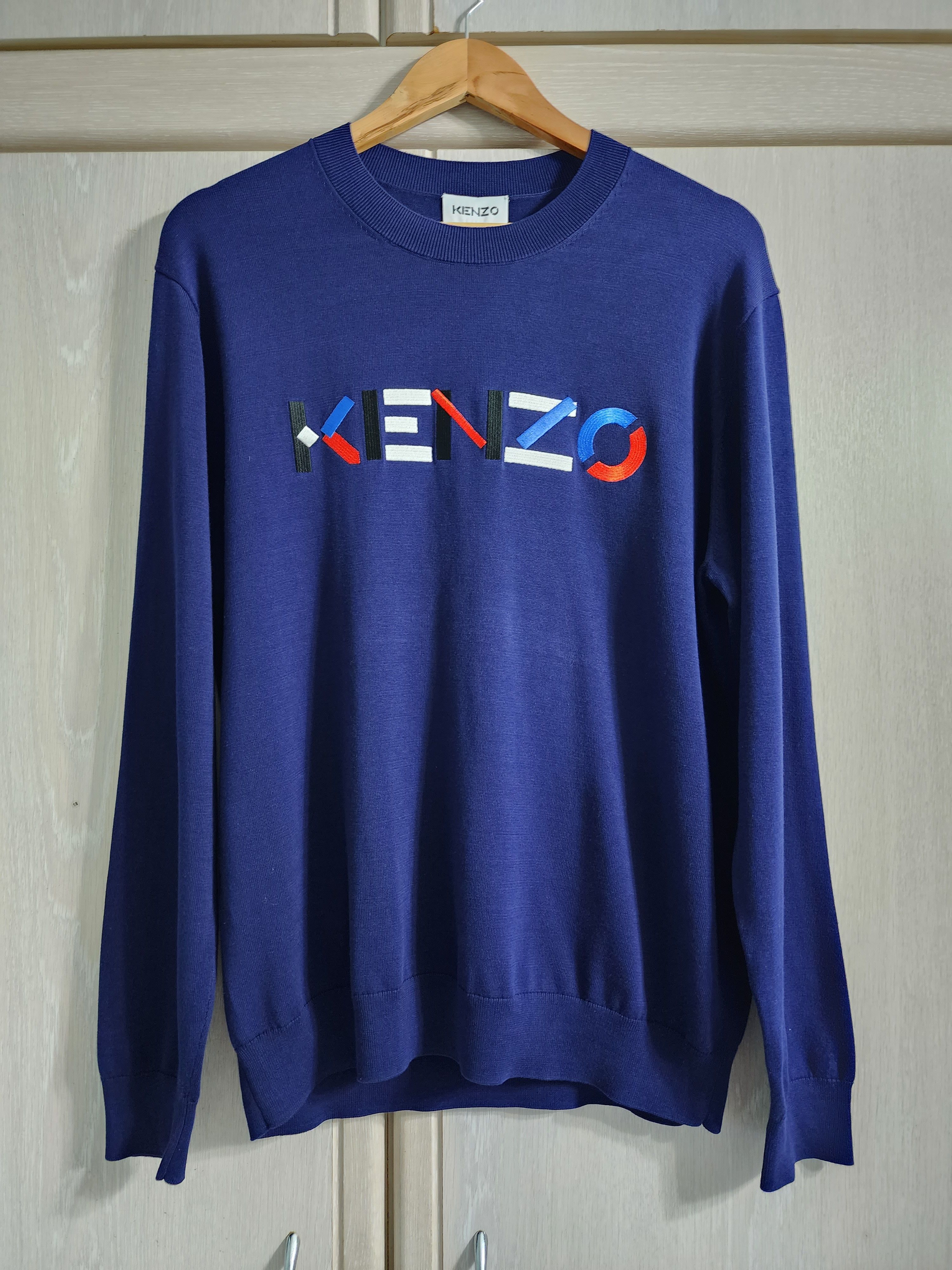 Kenzo Classic Embroidered Logo Sweater | Grailed