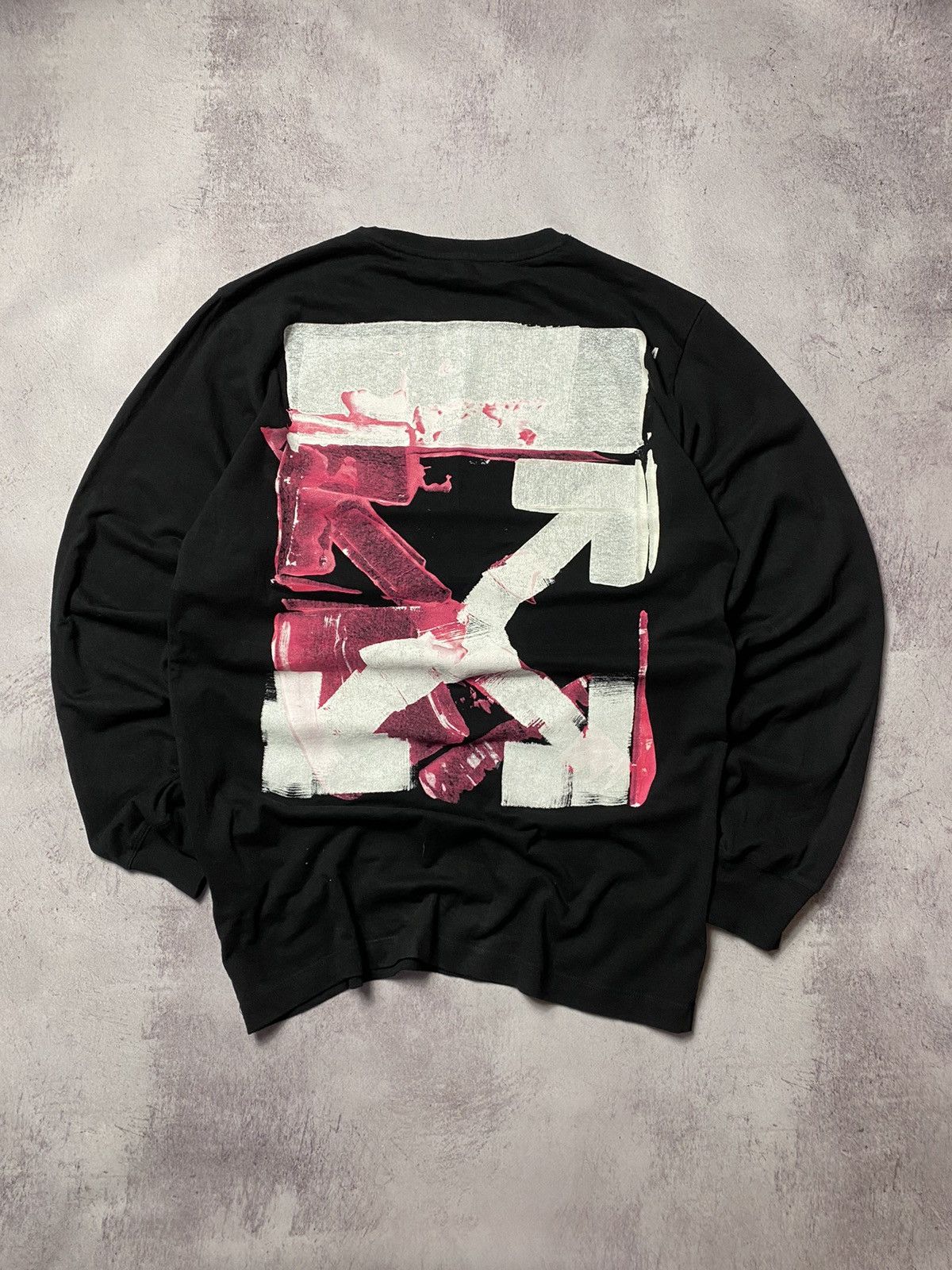 Off-White Off White Acrylic Paint Arrow Long Sleeve Rare Item FW21 ...
