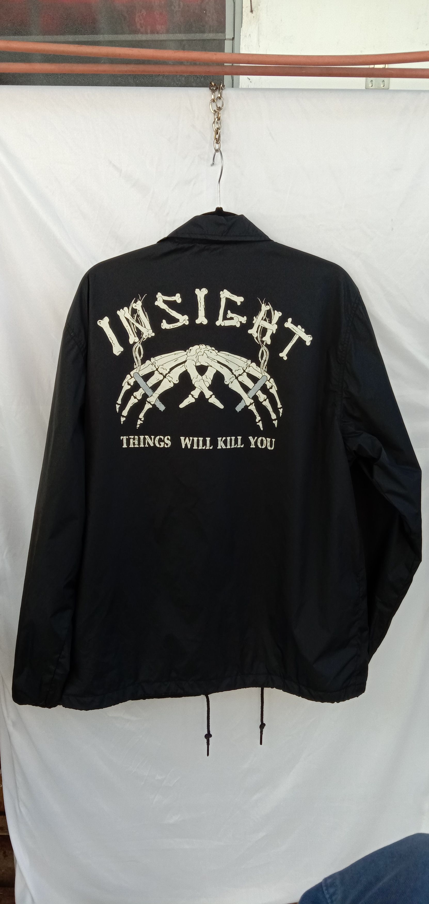 Brand × Insight × Vintage Vintage 90's Insight Jacket Windbreaker skull ...
