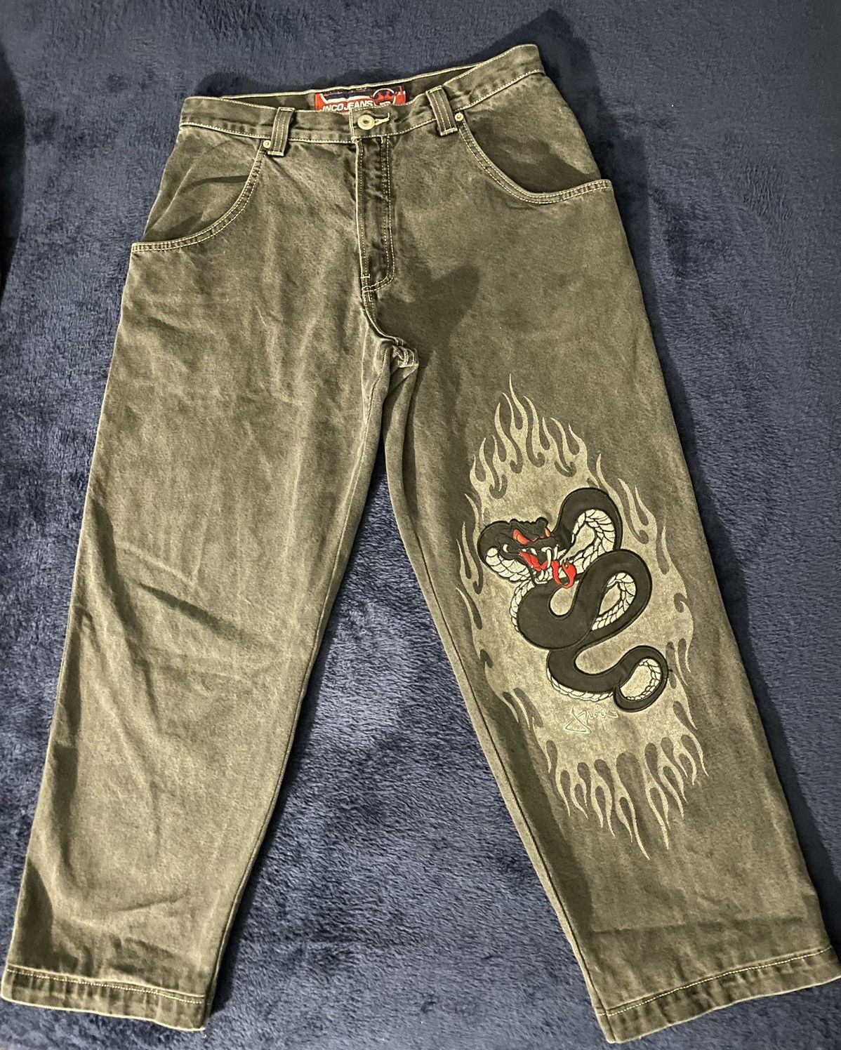 JNCO RARE VINTAGE black snake “king cobra” JNCO Jeans | Grailed