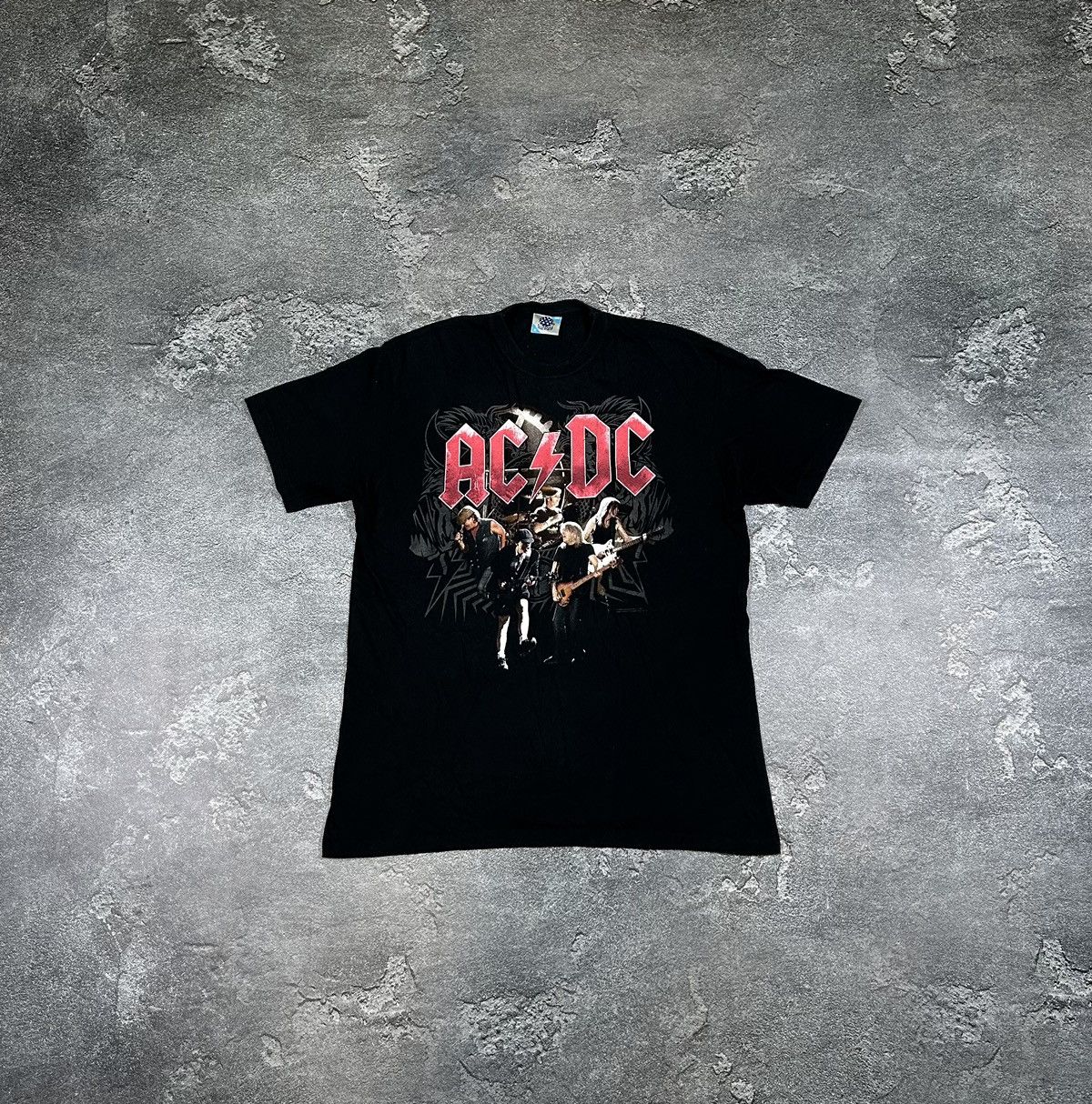 Ac/Dc × Band Tees × Vintage VINTAGE AC/DC "BLACK ICE" 2009 Tour Faded ...