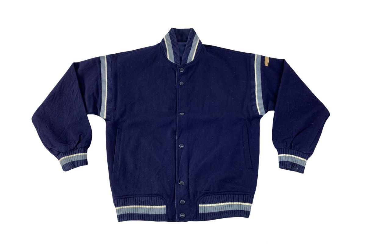 Mizuno × Streetwear × Varsity Jacket 90s Mizuno World Win Simple ...