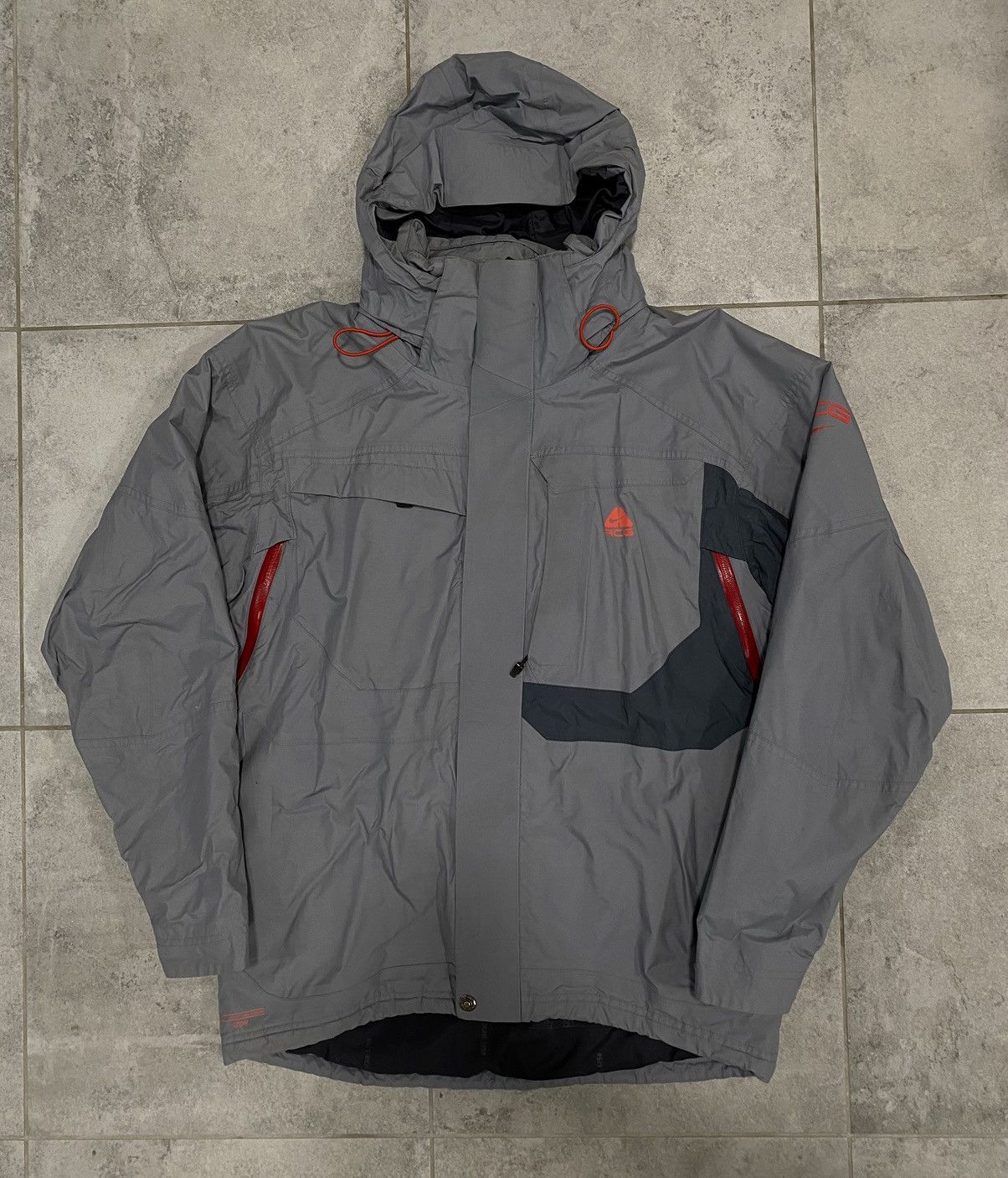 Nike × Nike ACG × Vintage Nike ACG vintage jacket grey tech wear ...