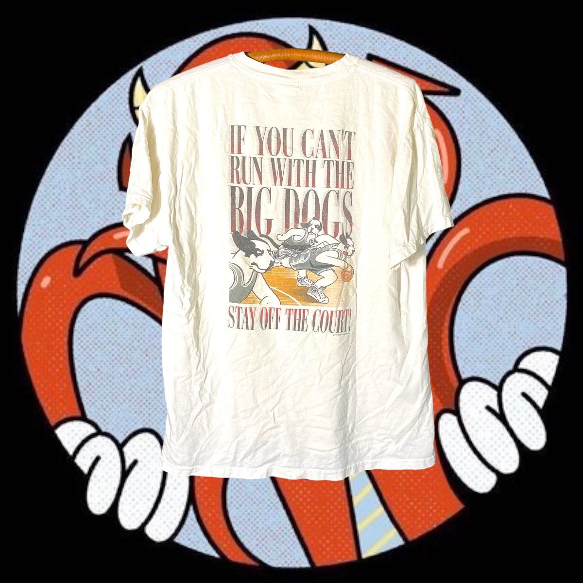 Vintage Vintage Big Dogs Basketball Mullet T-Shirt | Grailed