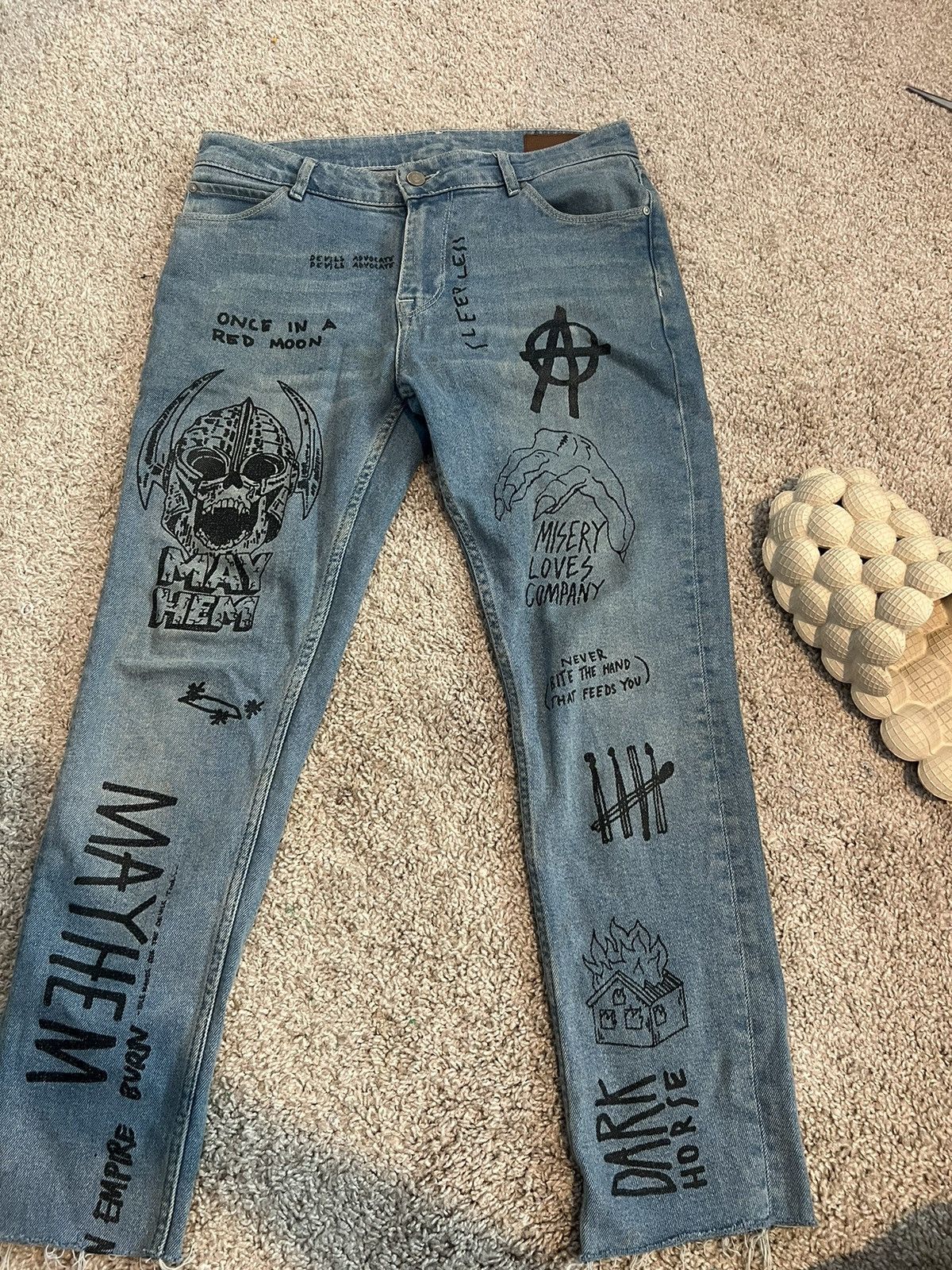 Designer × Streetwear × Vintage Custom denim jeans | Grailed