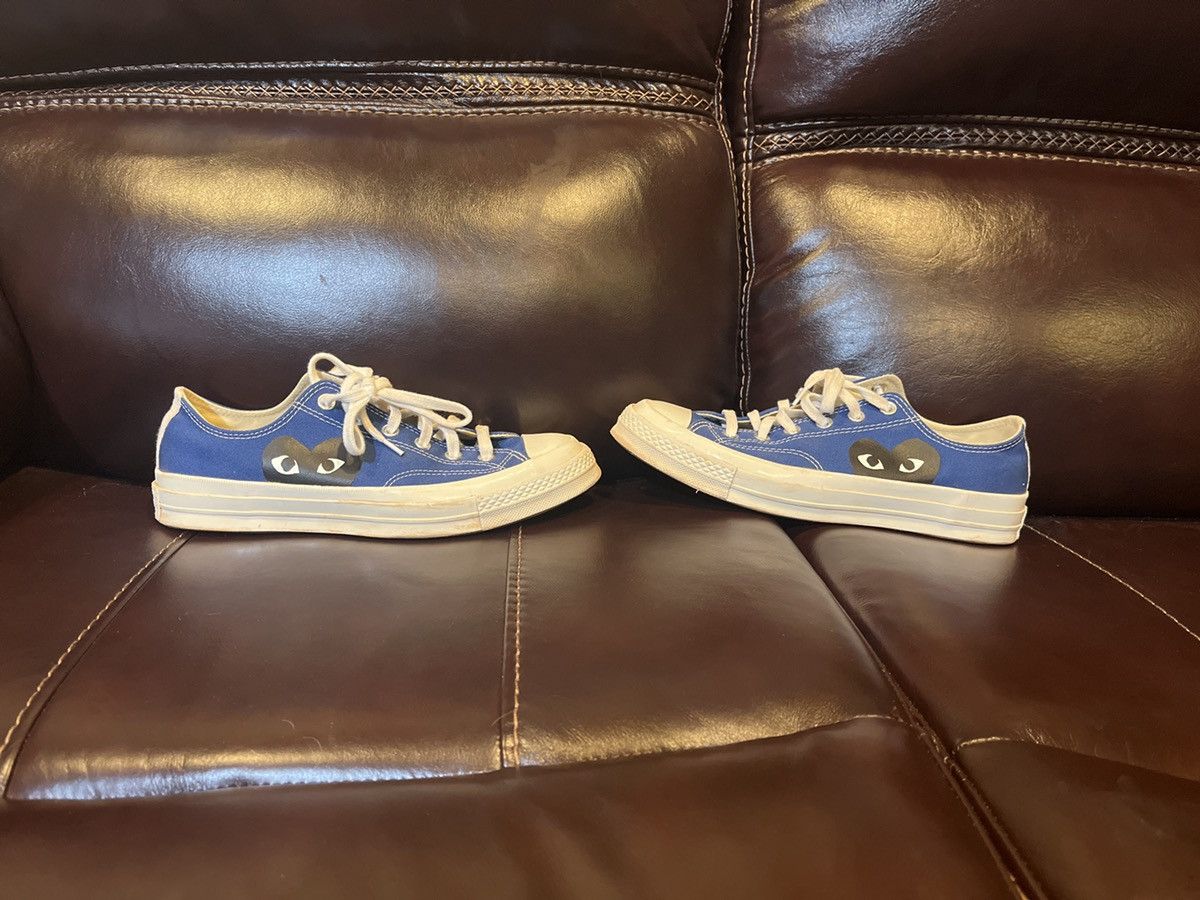 Converse CDG x Chuck 70 Low “Quartz Blue” | Grailed
