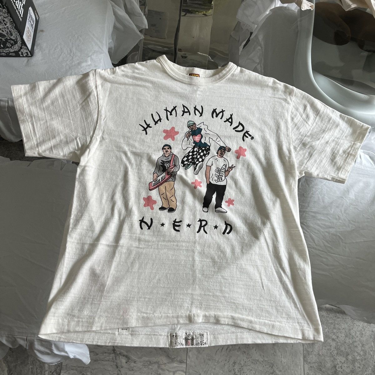 Human Made × Nigo × Pharrell Human Made NERD tee from 2017 Complexcon XL | Grailed