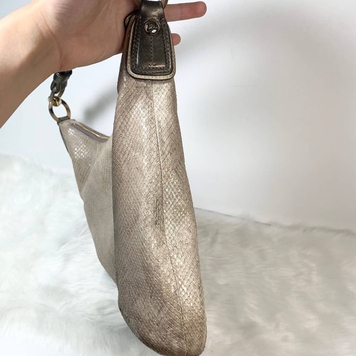 Coach Coach Kristin Metallic Brozed Smoke Python Hobo bag | Grailed
