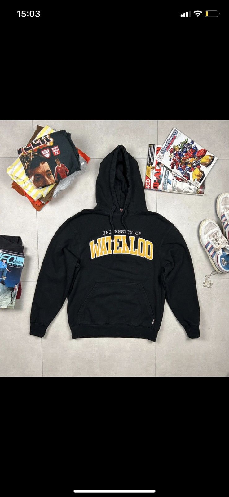 Vintage Hoodie vintage University of Waterloo | Grailed