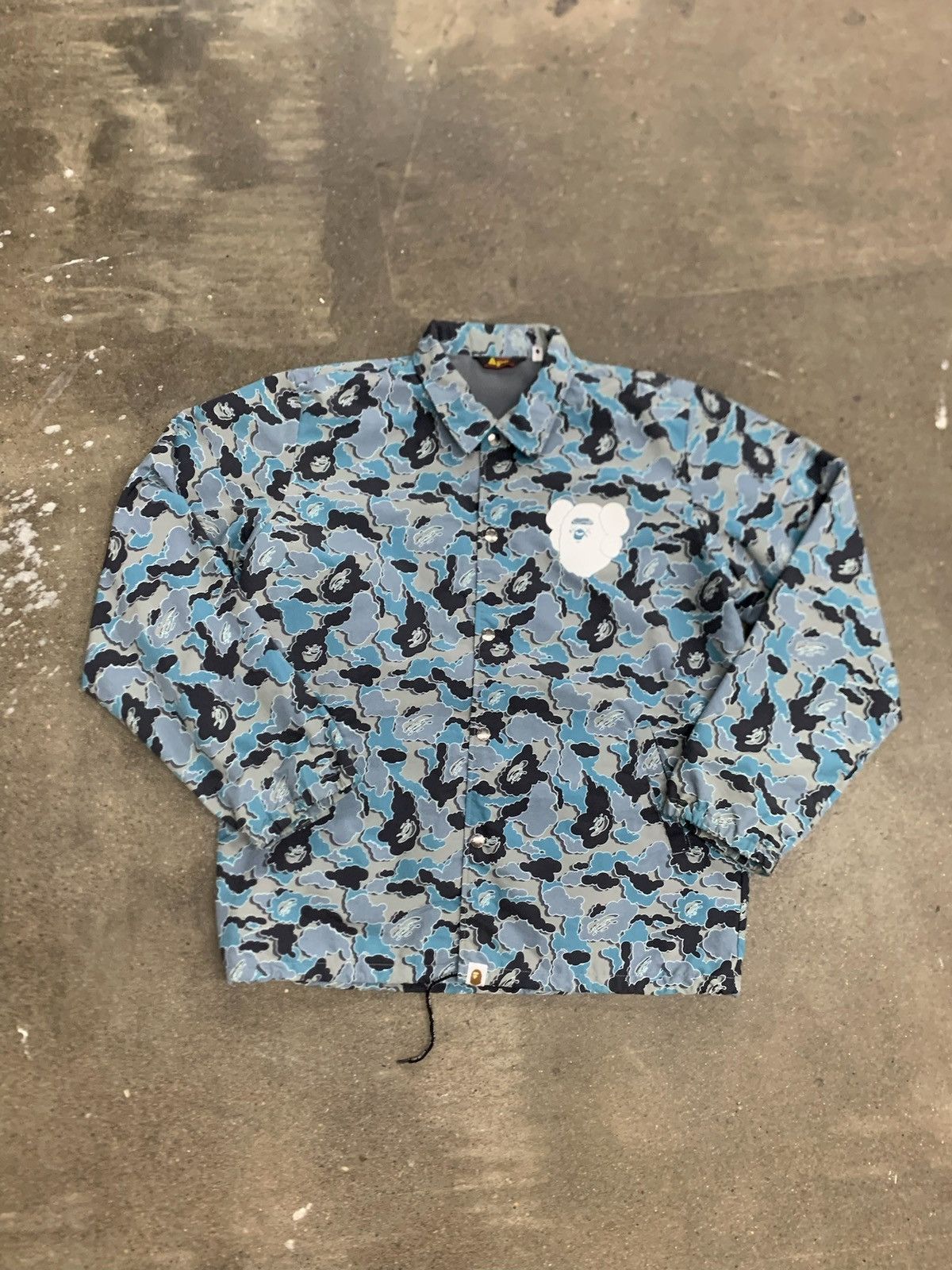 Kaws Bape X Kaws Camo Coach Jacket | Grailed