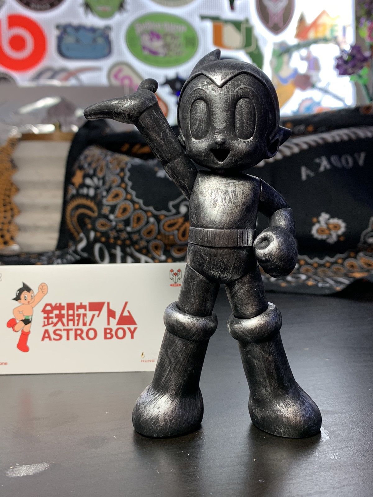 Japanese Brand Brushed Silver Astro Boy vinyl pvc Tezuka Figure ToyQube ...