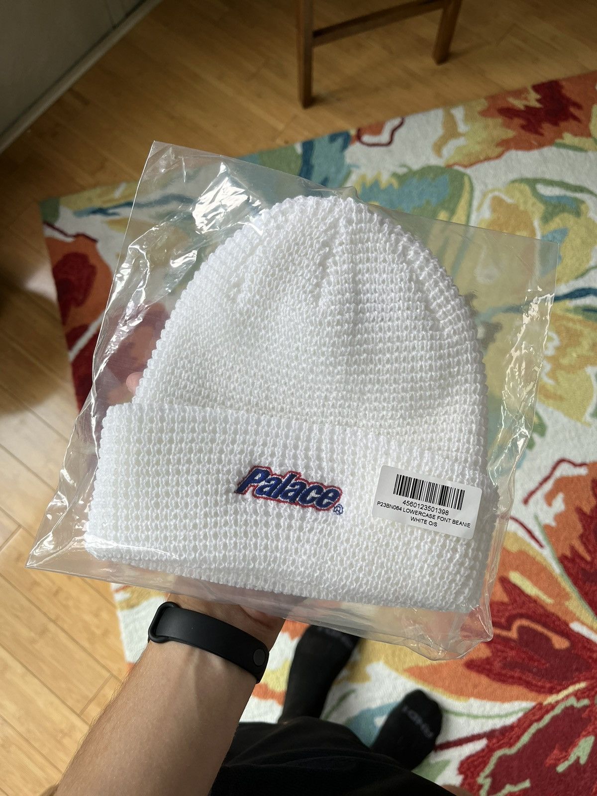 Palace Palace Lowercase Font Beanie SS23 White | Grailed
