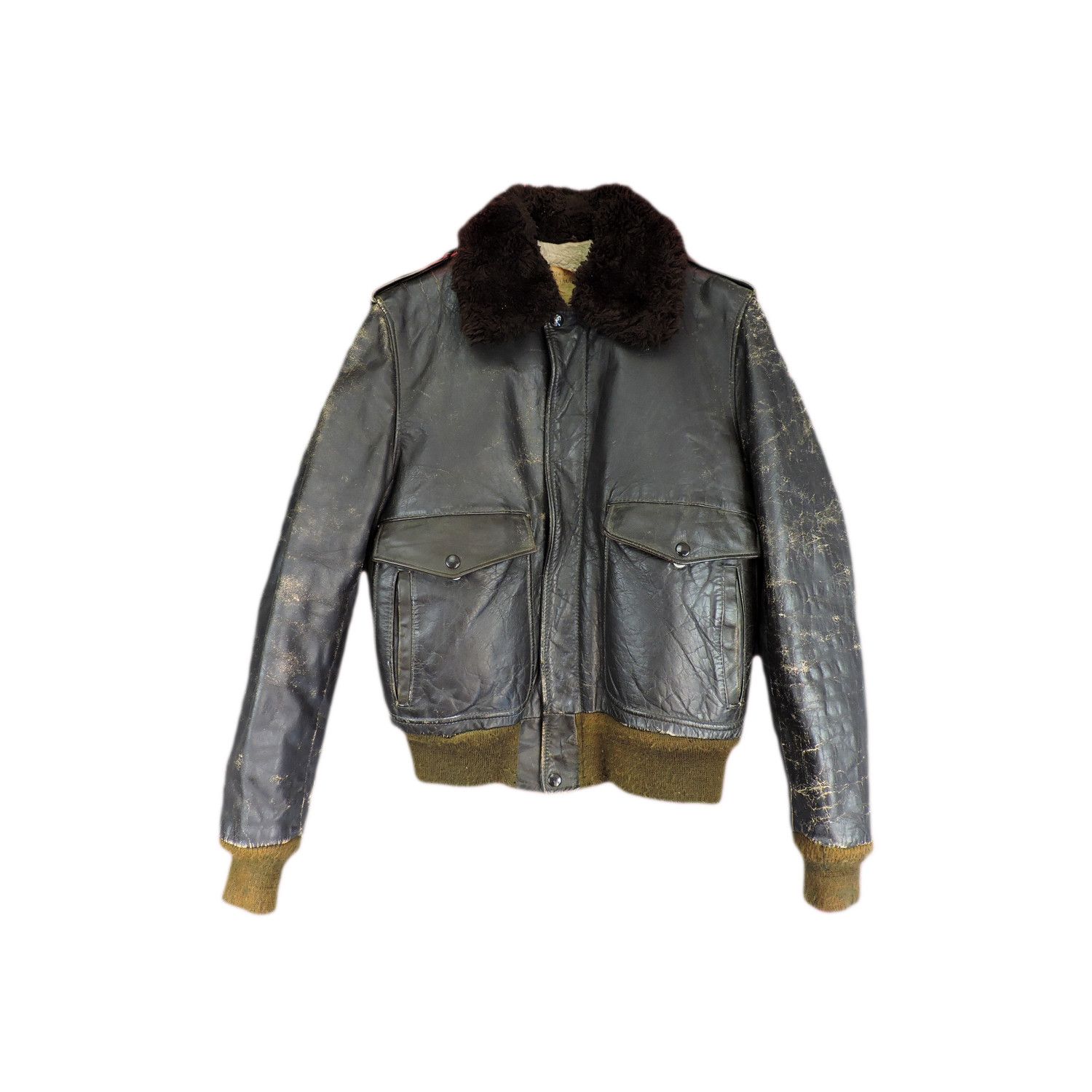 Schott 70's Schott I-S 674 M-S G1 Bomber Flight Leather Jacket | Grailed