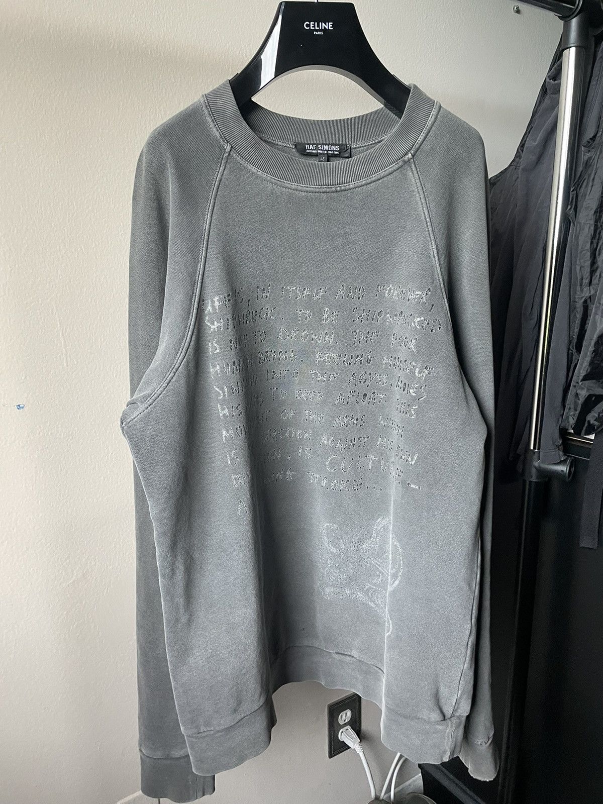 Raf Simons Raf Simons Waves Shipwreck Crewneck 2004-2005 | Grailed