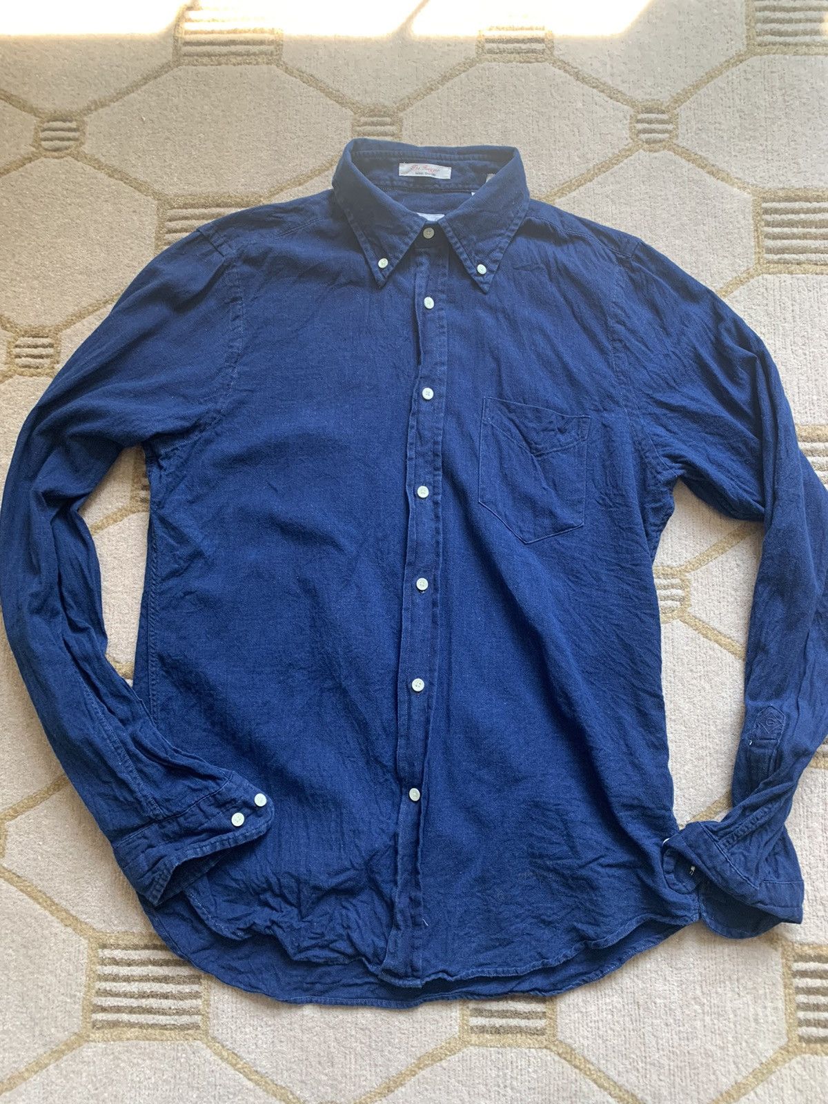 Gant Rugger Indigo Oxford Hugger | Grailed