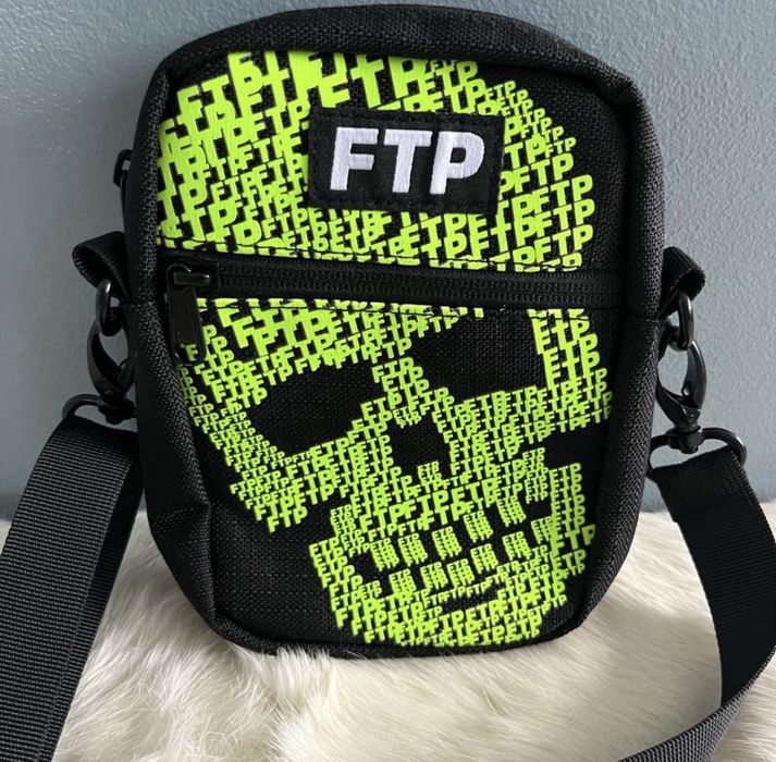 Fuck The Population FTP Glow in the Dark Skull Side Bag | Grailed