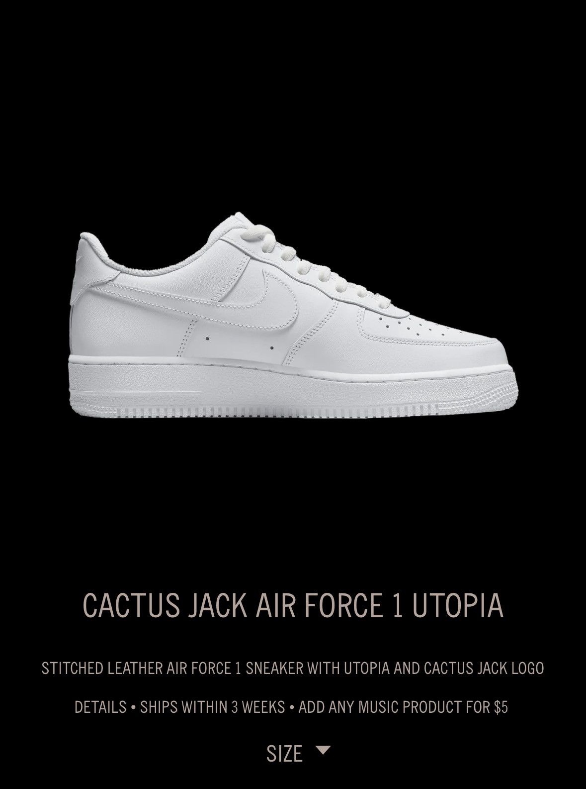 Nike Travis Scott Utopia Air Force 1 | Grailed