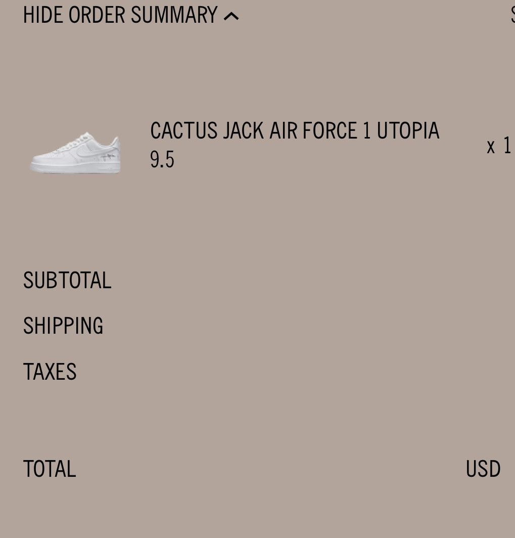 Nike Travis Scott Utopia Air Force 1 | Grailed