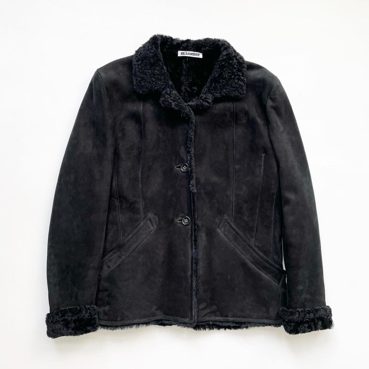 Raf Simons Sample Black Shearling Jacket | Grailed