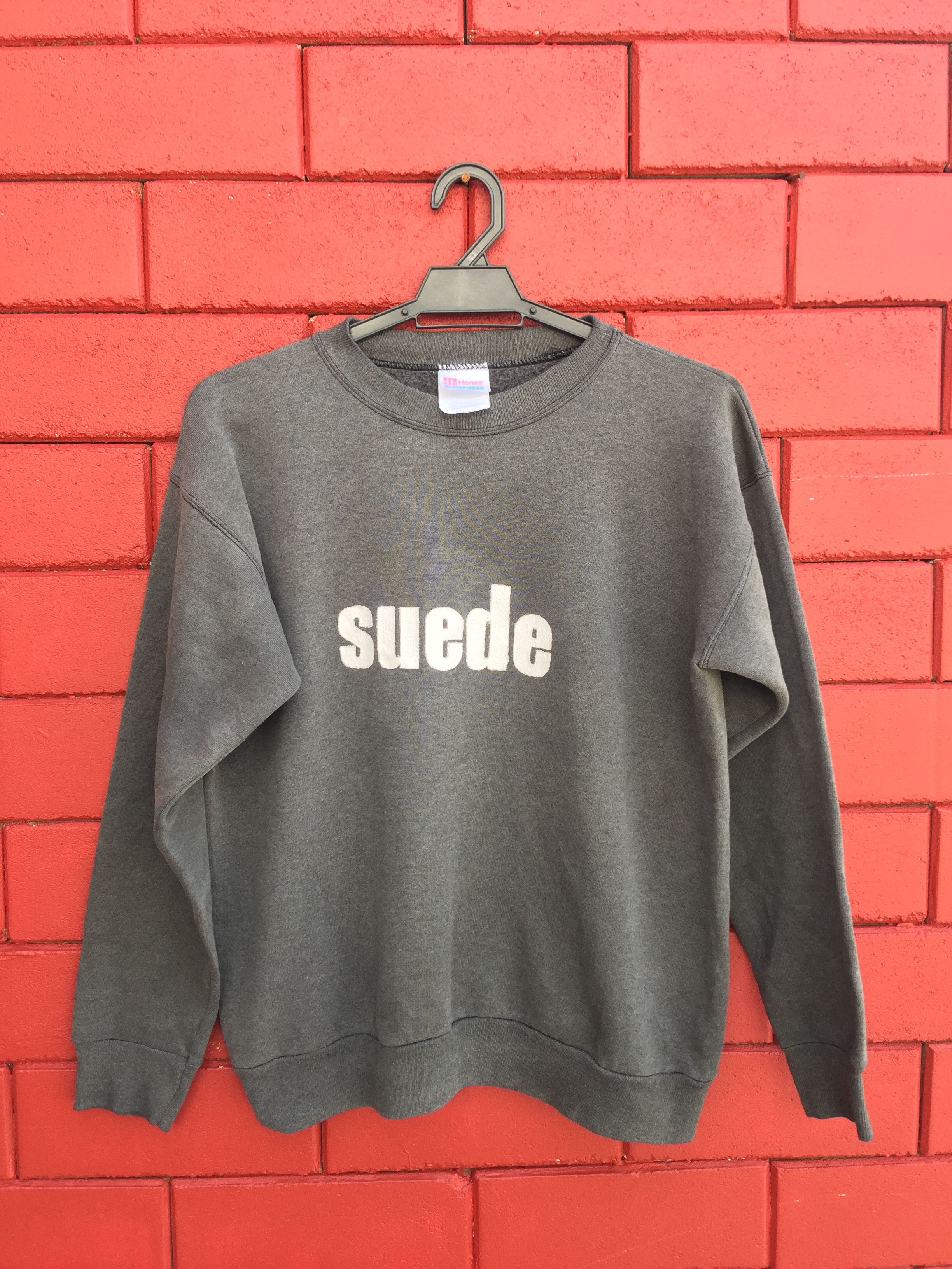 Vintage Vintage Hanes 90s Custom Suede Band Britpop Fashion Style | Grailed