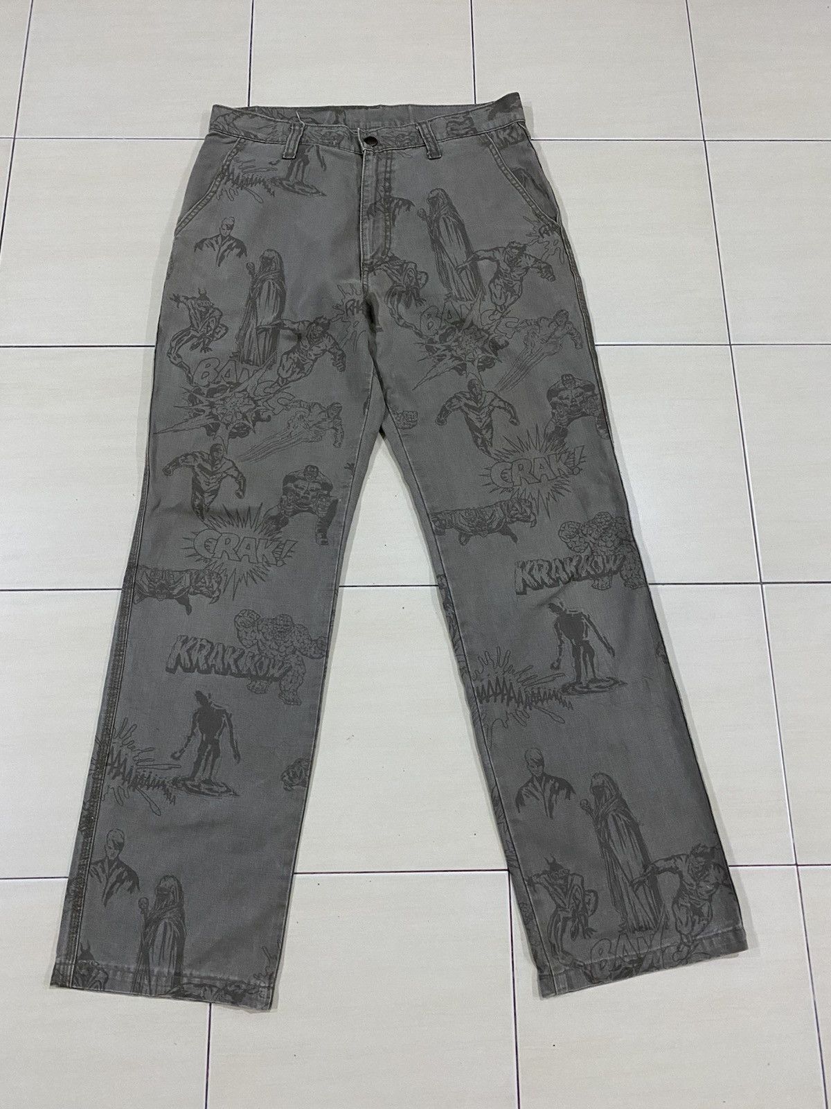 Marvel Comics Abahouse full print marvel characters cargo pants size 32 ...