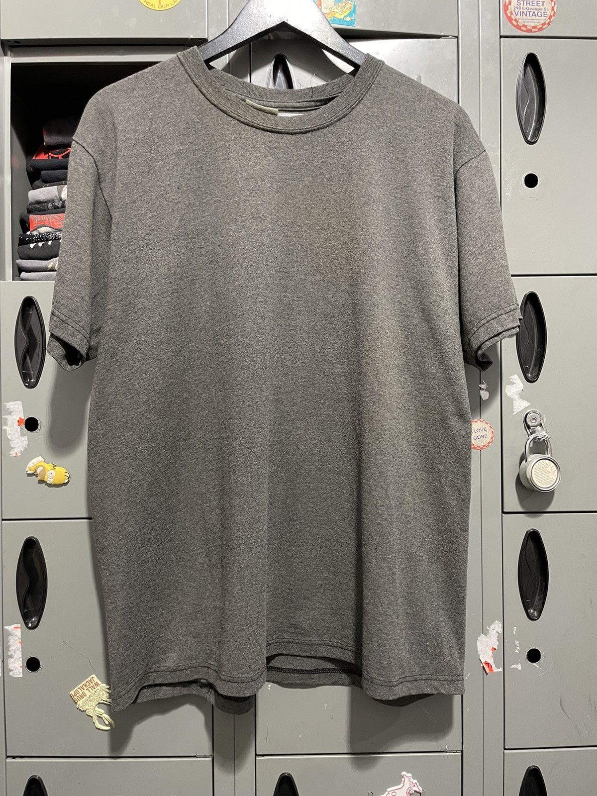 Vintage Faded black vintage blank tee made in Canada 50/50 | Grailed