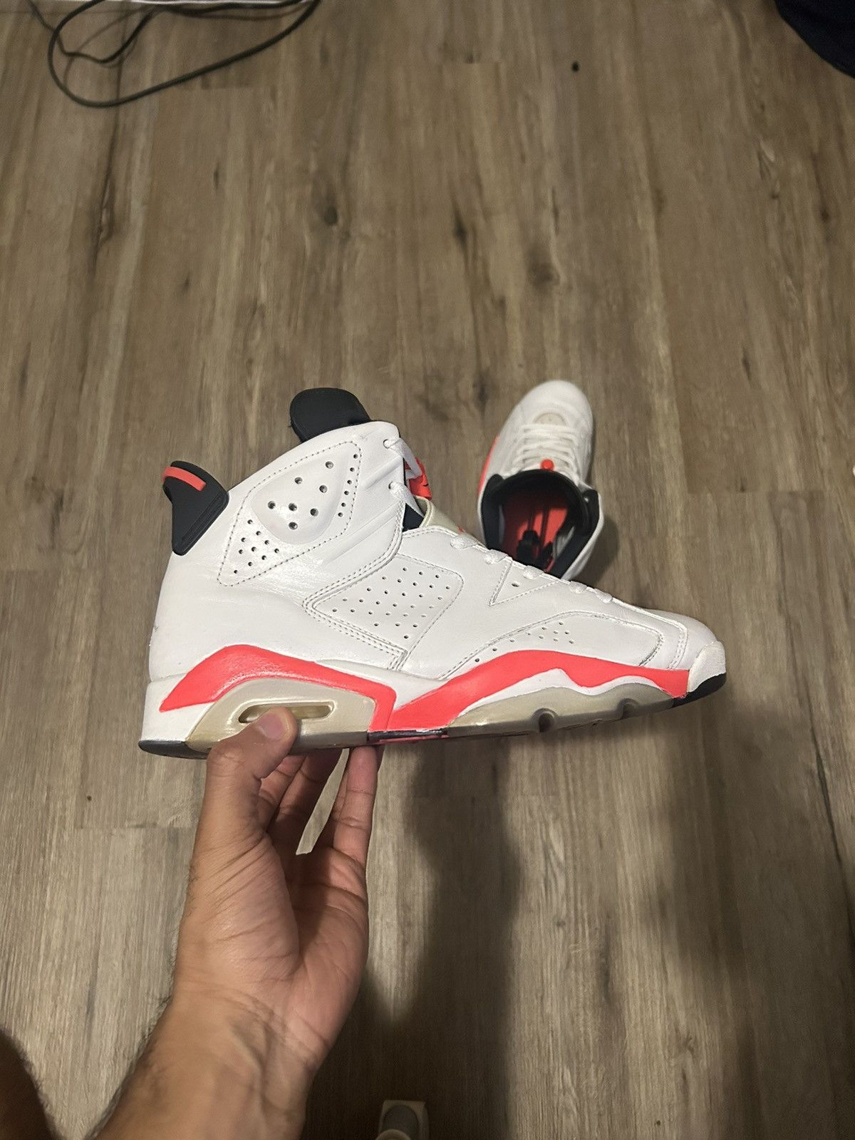 Jordan Brand White Infrared Jordan 6 Size 9.5 | Grailed