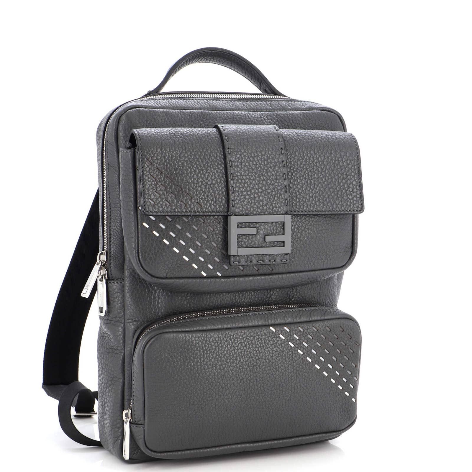 Fendi Selleria Baguette Pocket Zip Backpack Leather Medium | Grailed