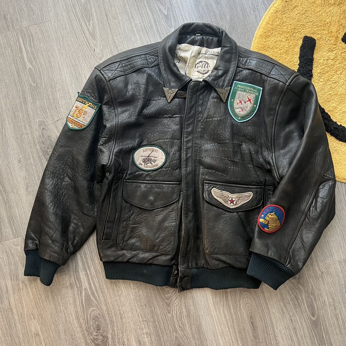 Leather Jacket × Streetwear × Vintage Vintage leather jacket patches ...