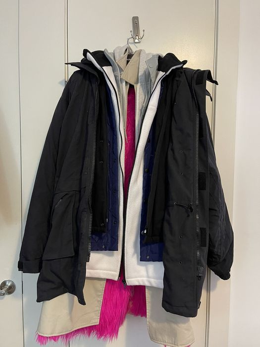 Balenciaga Balenciaga 7 layer parka pink faux fur | Grailed