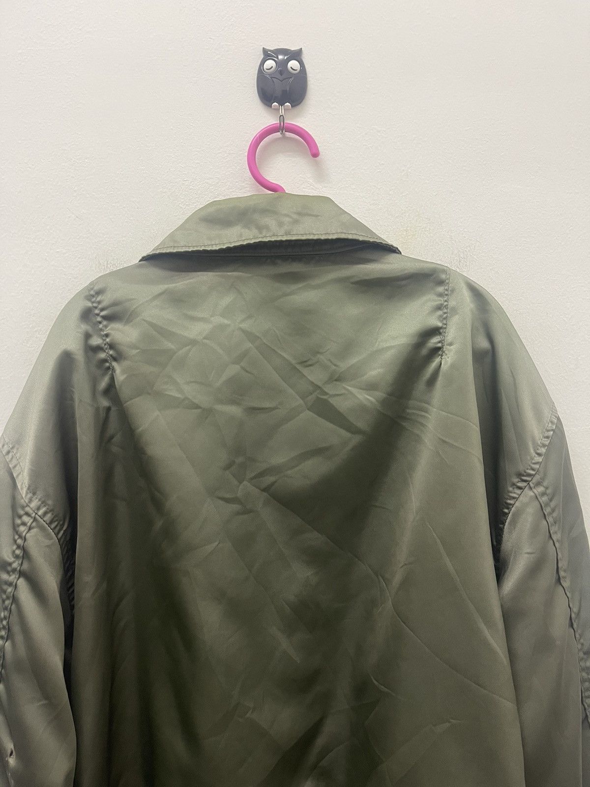 Vintage Rare Vintage SCOVILL GRIPPER Zipper Olive Military Bomber | Grailed