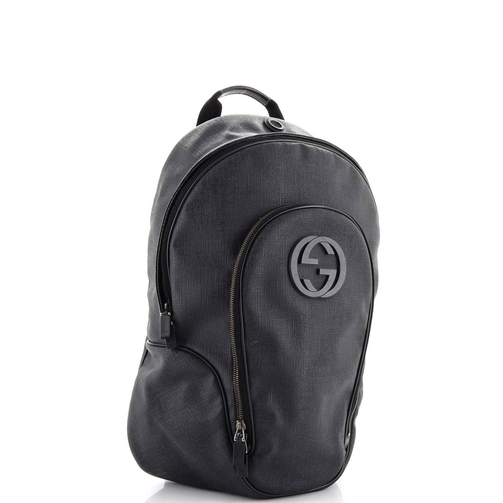Gucci Interlocking G Backpack Coated Canvas Medium | Grailed