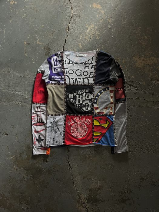 Number (N)ine AW02 “Nowhere Man” Patchwork Tee | Grailed