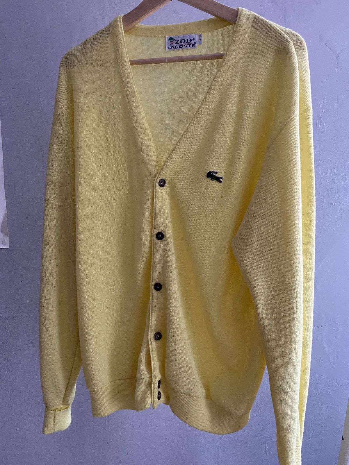 Vintage Lacoste x izod alligator cardigan | Grailed