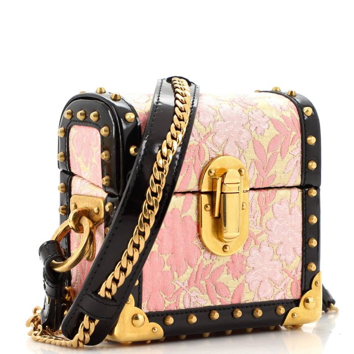 Prada Treasure Trunk Crossbody Bag Floral Jacquard Mini | Grailed