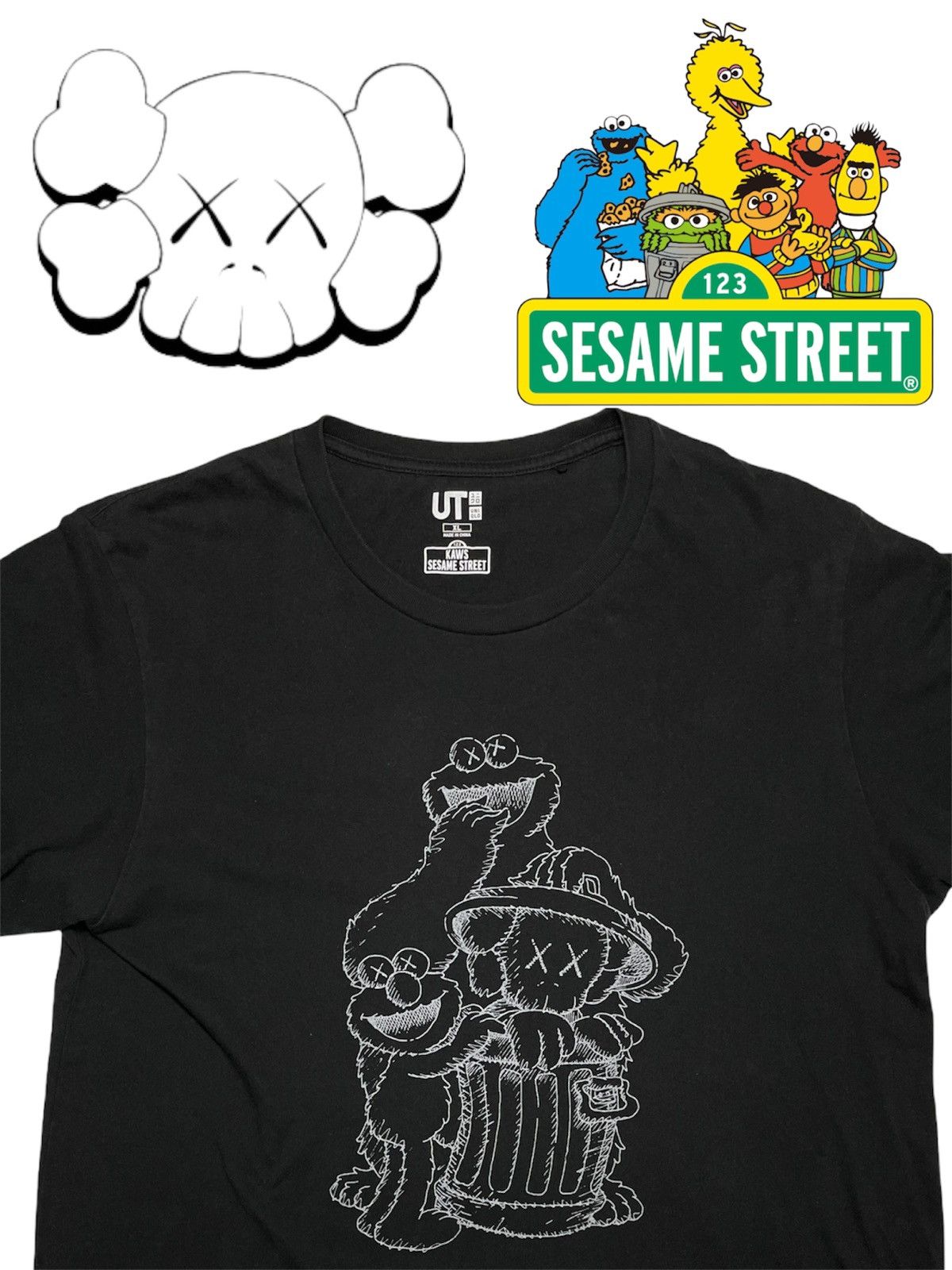 Kaws × Streetwear × Vintage Vintage Kaws X Sesame Street X Uniqlo nigo ...