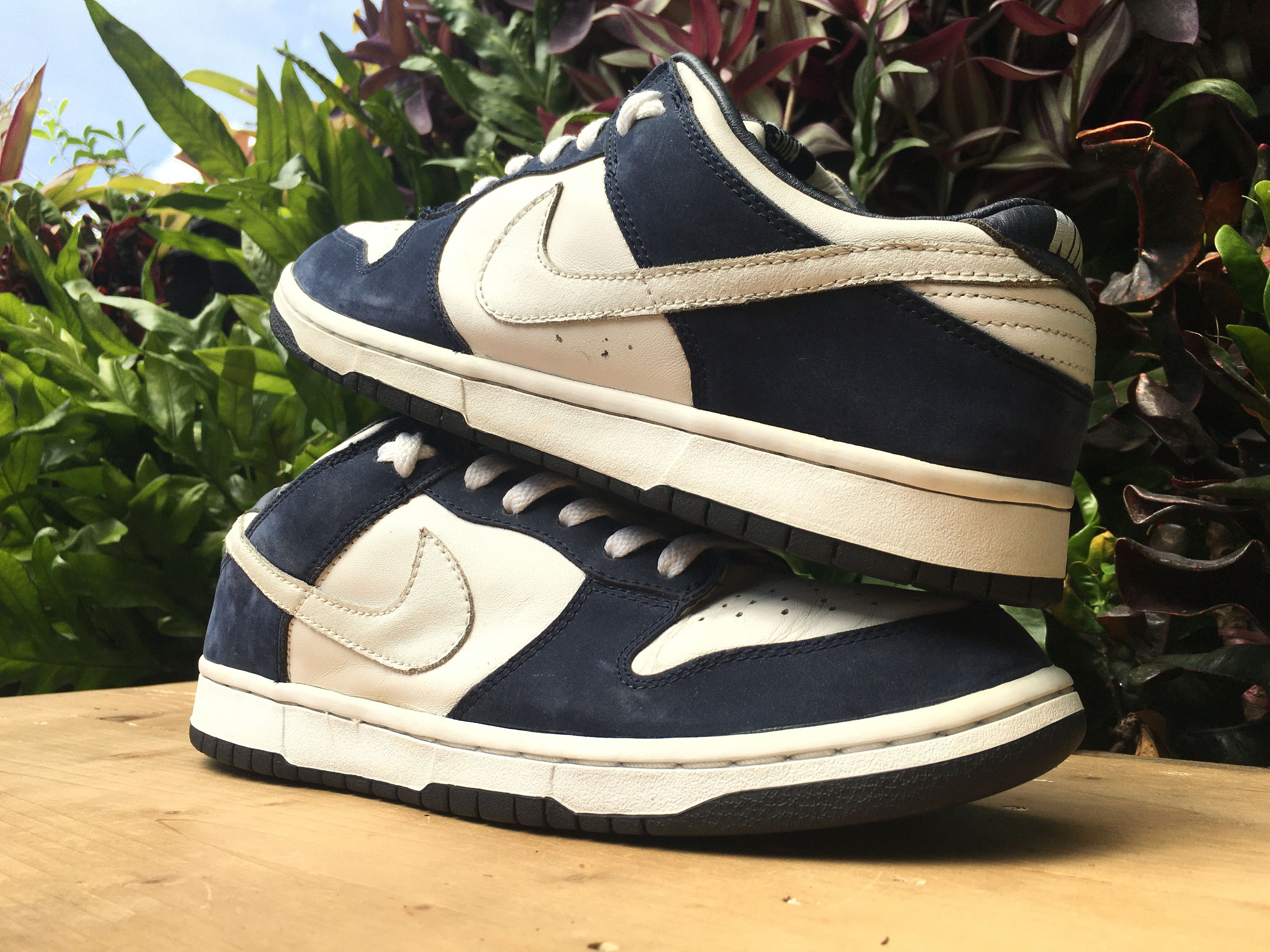 Nike 🔥 Vintage Nike Dunk Low Pro B White Obsidian 2003 | Grailed
