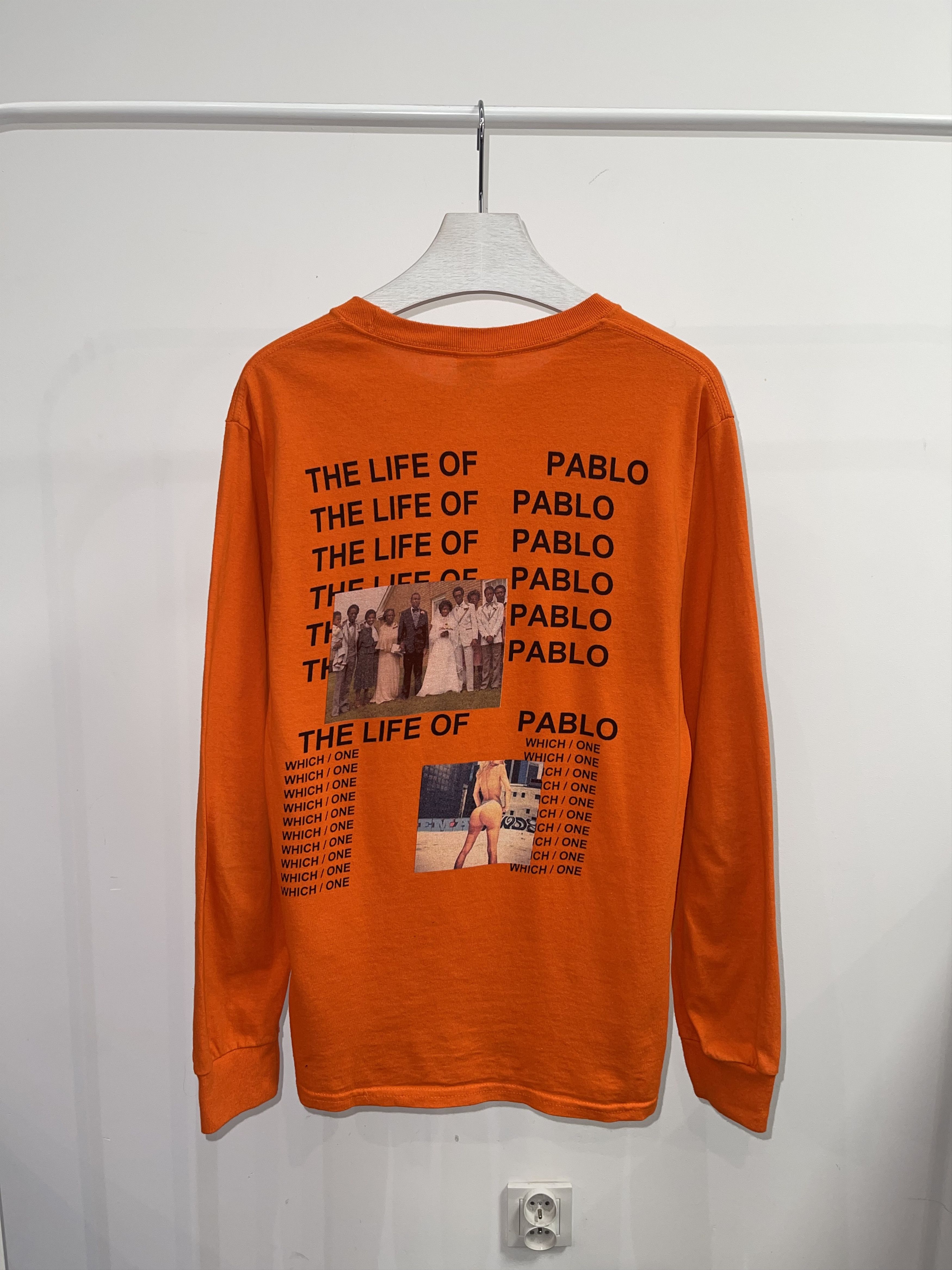 Kanye West Kanye West Pablo Merchandise Orange Longsleeve T-Shirt | Grailed
