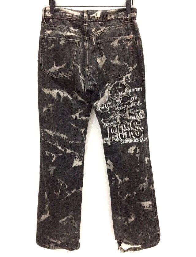 Seditionaries Japanese Brand Bernings Sho Skull Head Acid Wash Bondage ...