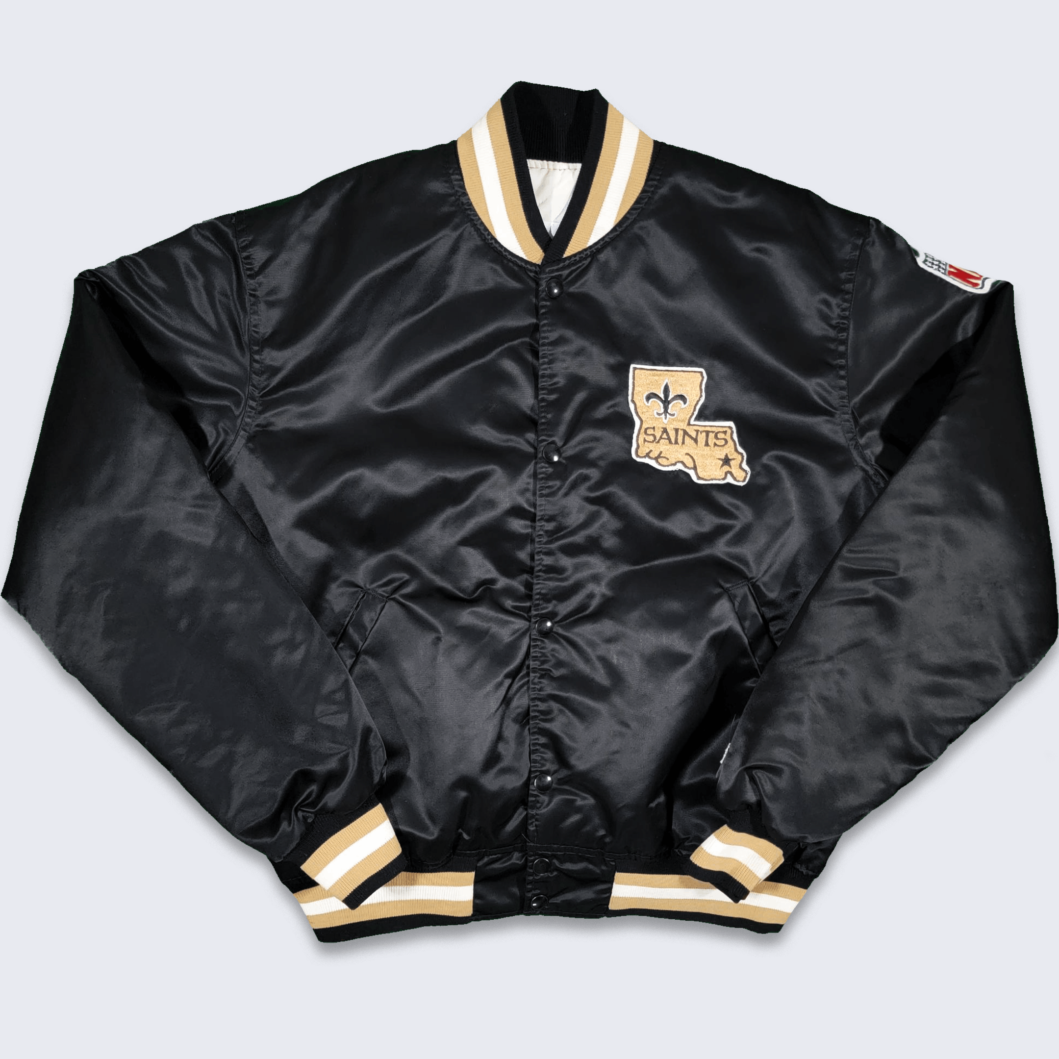 Vintage New Orleans Saints Vintage 80s Starter Satin Bomber Jacket ...