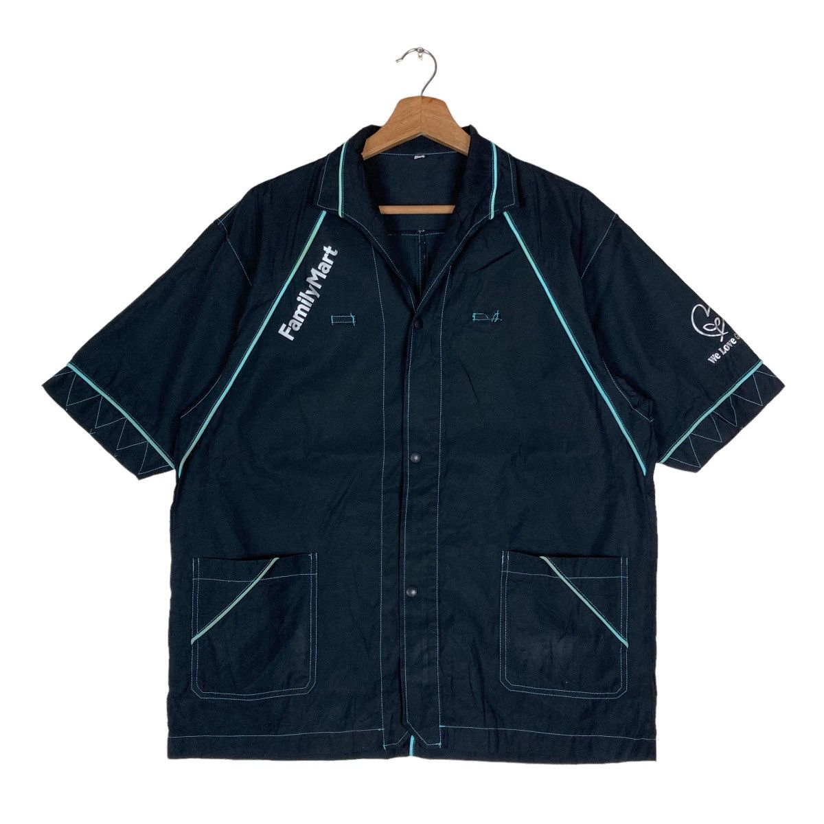 Vintage Vintage Family Mart Uniform Snap Button Shirt Jacket | Grailed