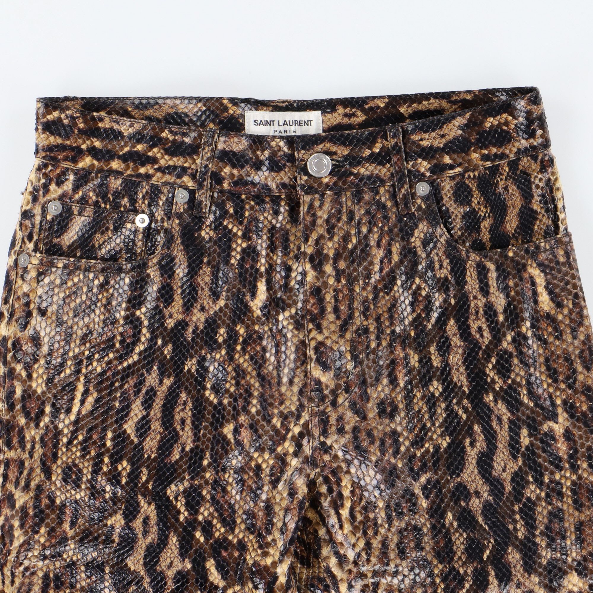 Saint Laurent Paris 1 of 1 Genuine Python Leather Trousers | Grailed