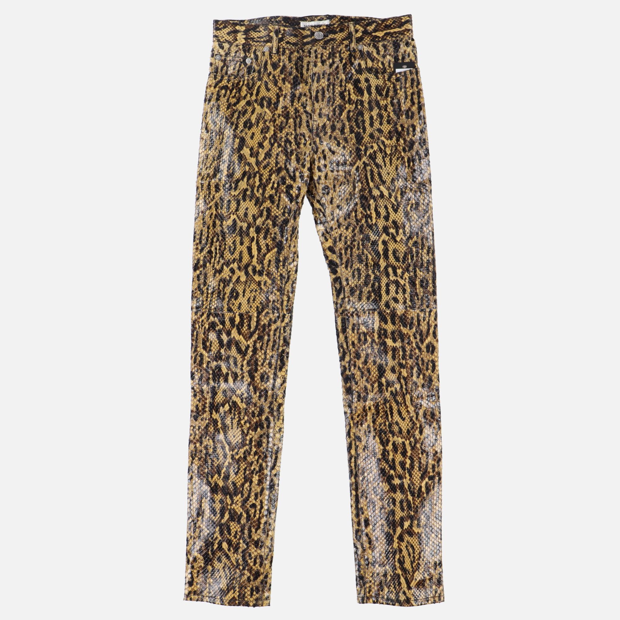 Saint Laurent Paris 1 of 1 Genuine Python Leather Trousers | Grailed